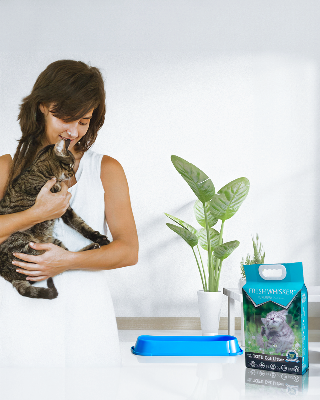 Fresh Whisker: Eco-Friendly All Natual Plant Based Tofu Cat Litter ...